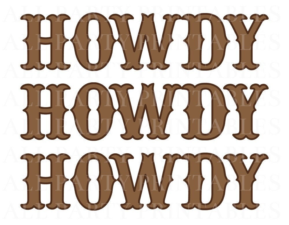 Cowboy Howdy Clipart Cowboy Png Cowboy Party Howdy Howdy Howdy Png ...