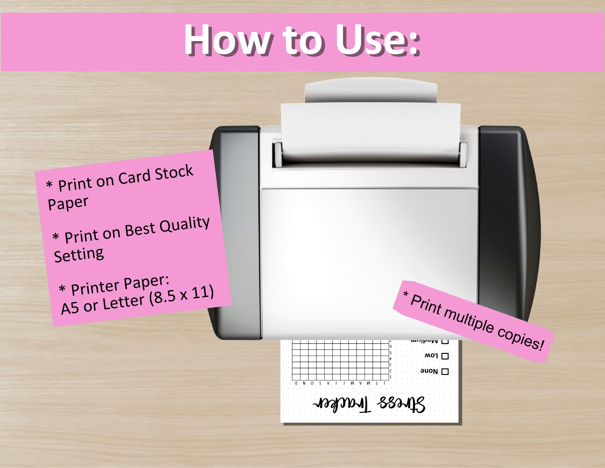 PRINTABLE Stress Tracker, Journal Page, Stress Log, Habit Tracker ...