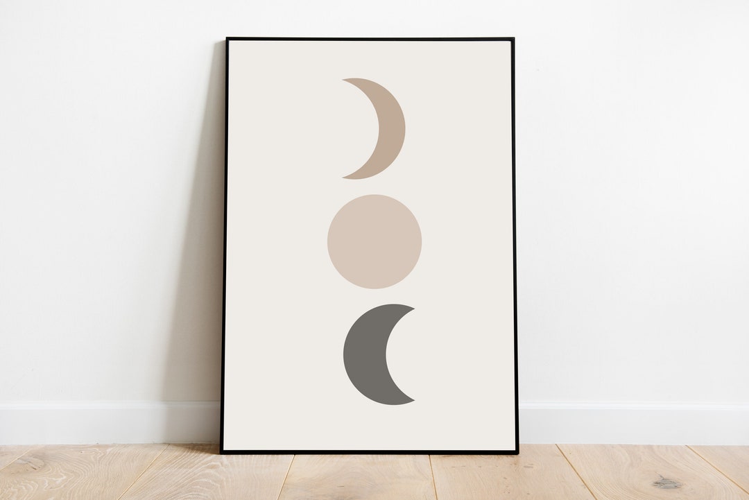 Trois lunes imprimer A6 A5 A4 A3 Tailles disponibles - Etsy France