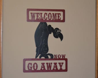 Funny welcome sign | Etsy