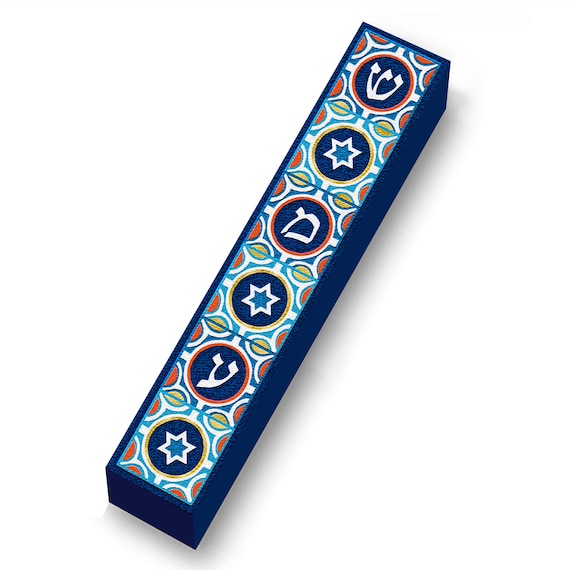 Hand Made Decorative Jewish Shema Tiles Mezuzah - Etsy