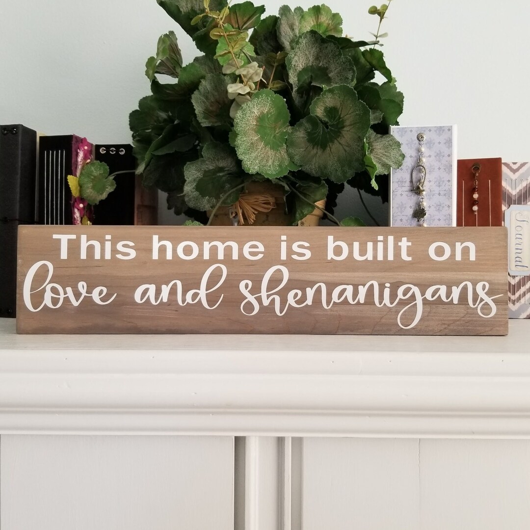 Love and Shenanigans Maple Wood Sign - Indoor Home Decor - Etsy