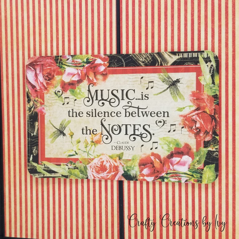 Graphic 45 Love Notes Scrapbook Photo Album, Handmade Scrapbook, Custom ...