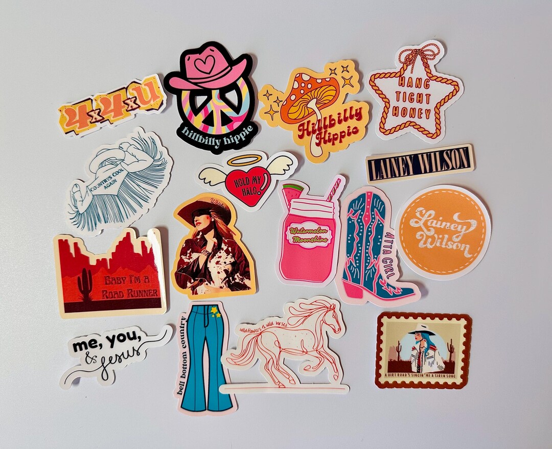 Somewhere Over Laredo Lainey Wilson Waterproof Stickers, Concert Merch ...