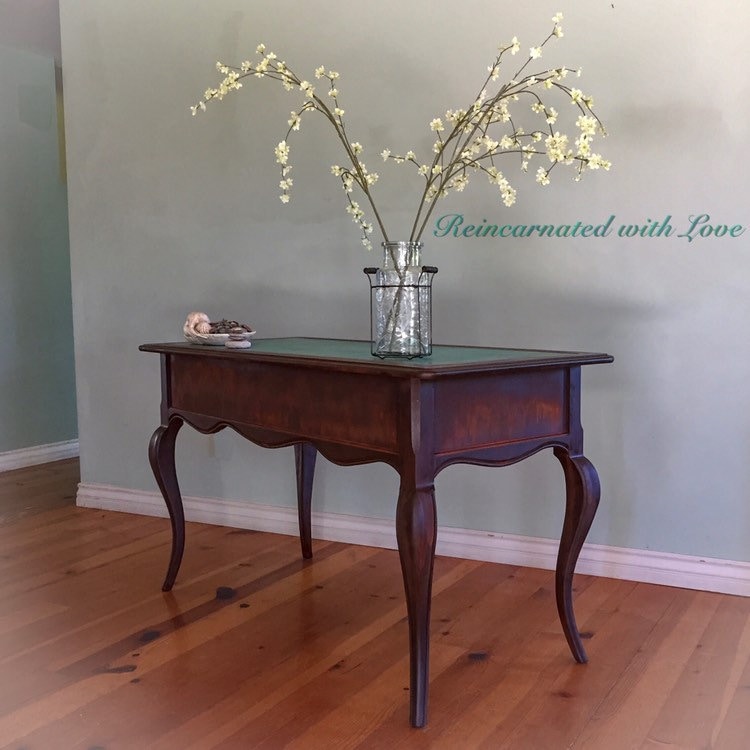 Rusted Iron & Copper Patina Antique Desk writing desk | Etsy