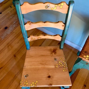 Writing Desk ~ With Burnt Wood Honeycomb & Tiny Bee Accents, French ...