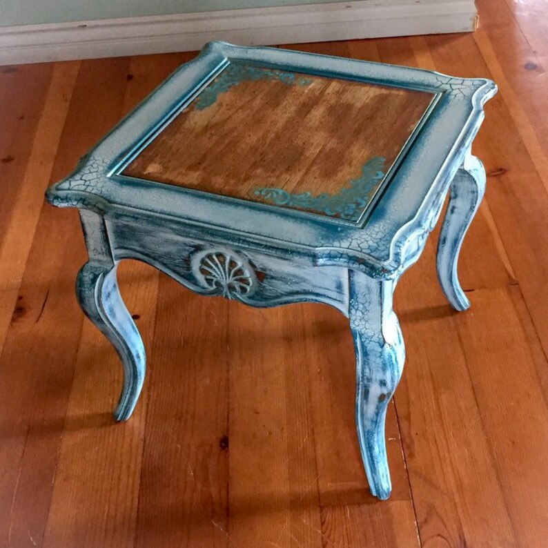 French Country Side Table White End Table Small Table - Etsy