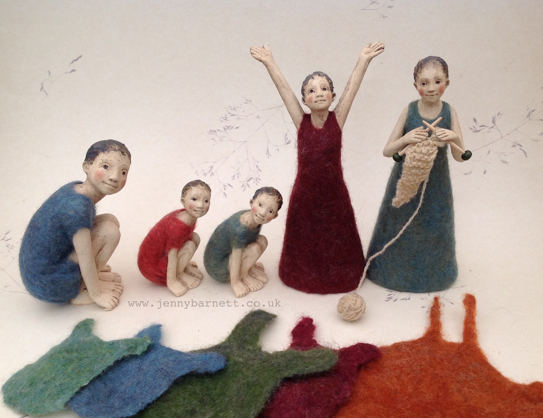Tiny Ceramic and Felt Crouching Child, Made to Order.. - Etsy UK