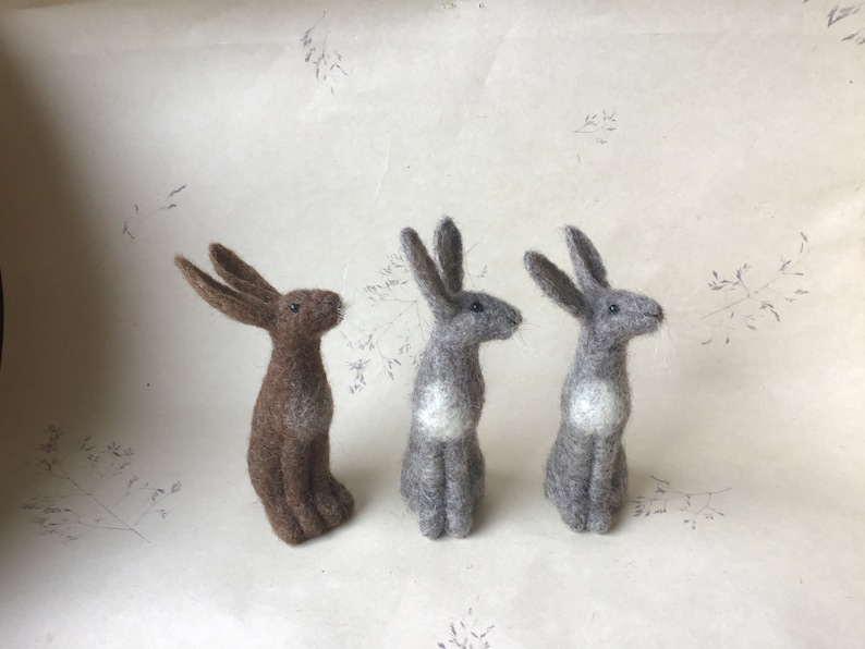 Needle Felted Hare Sculpture. One Hare - Etsy