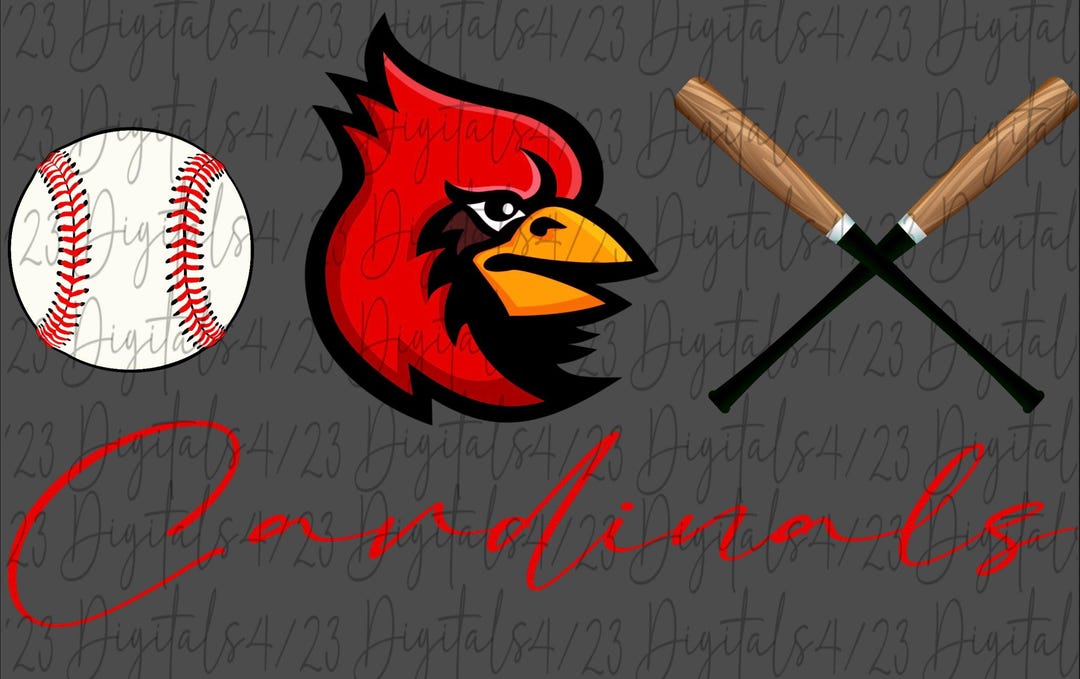 Cardinals Baseball Red Mascot PNG Sublimation or DTF File for Shirts - Etsy