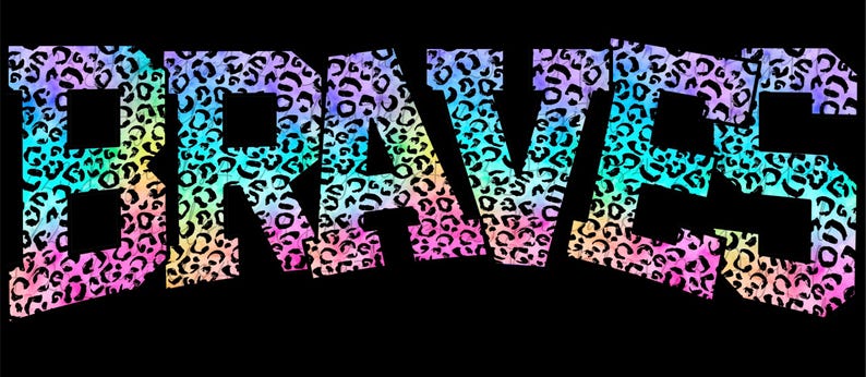 Braves Bright Leopard Mascot PNG - Etsy