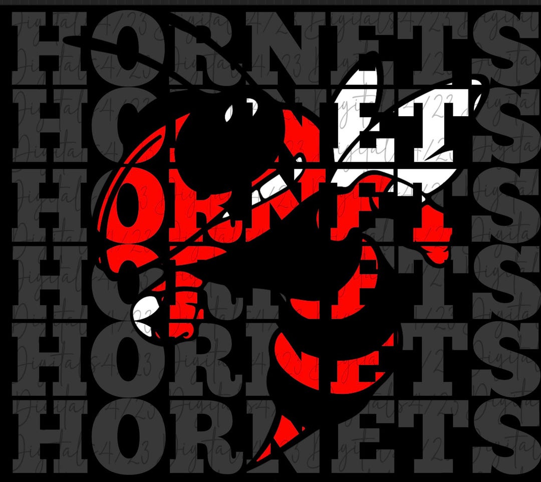 Hornets Red Cut Out Mascot PNG for DTF or Sublimation - Etsy