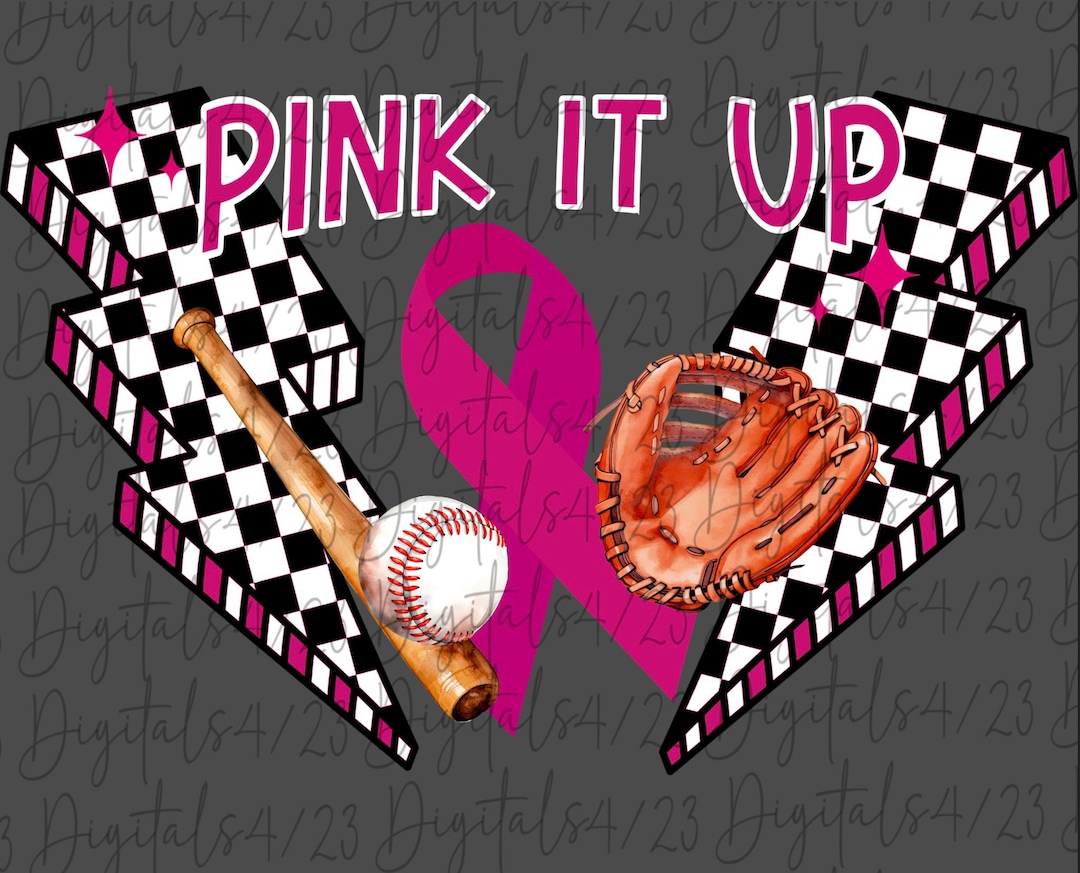 Pink It up Baseball Breast Cancer Awareness PNG - Etsy