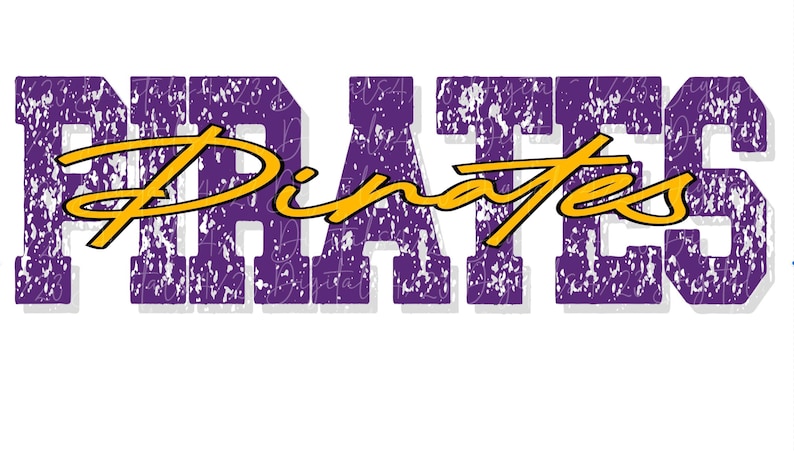 Pirates Purple & Gold Mascot PNG Sublimation or DTF File for Shirts - Etsy