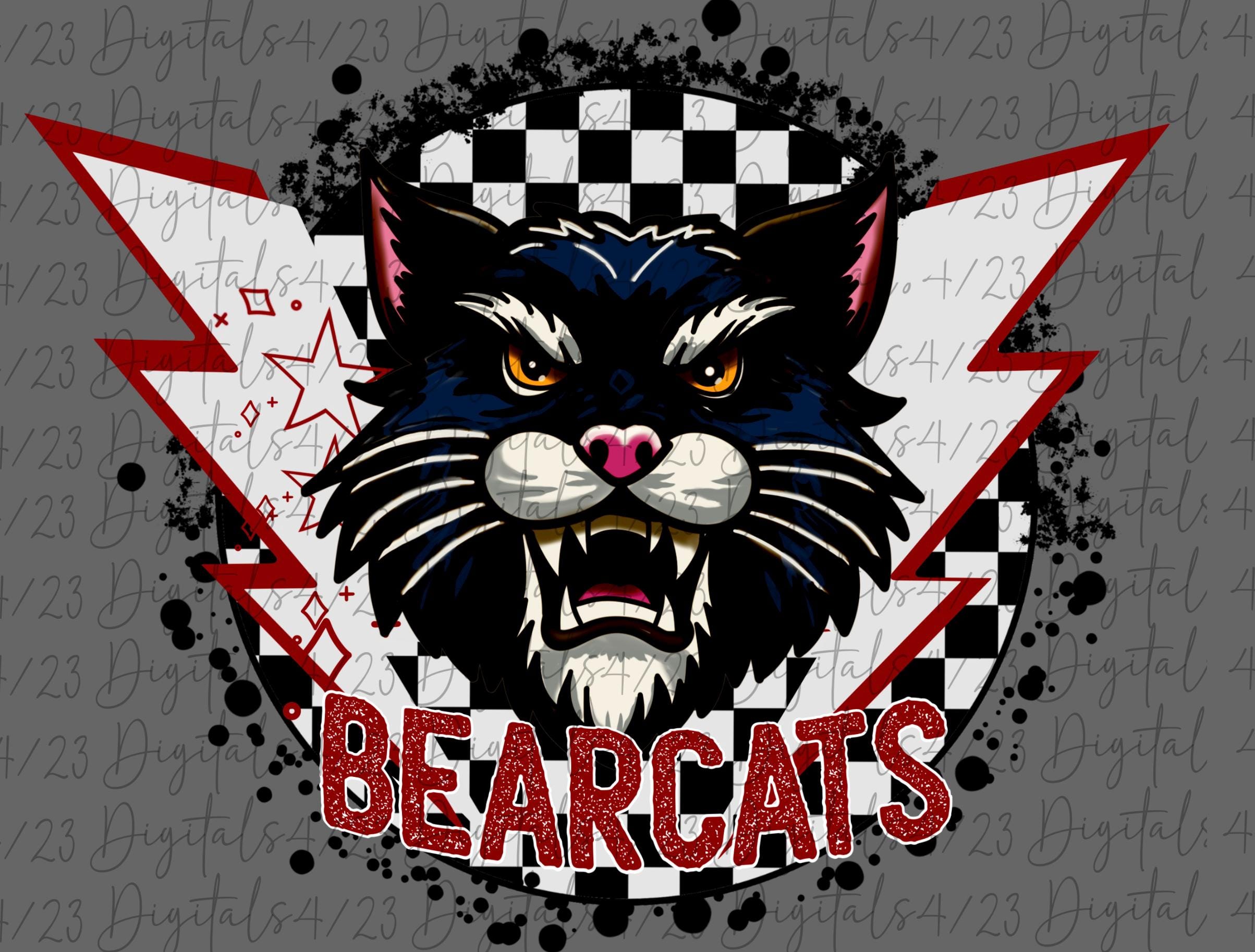 Bearcats White Lightning Maroon Mascot PNG - Etsy