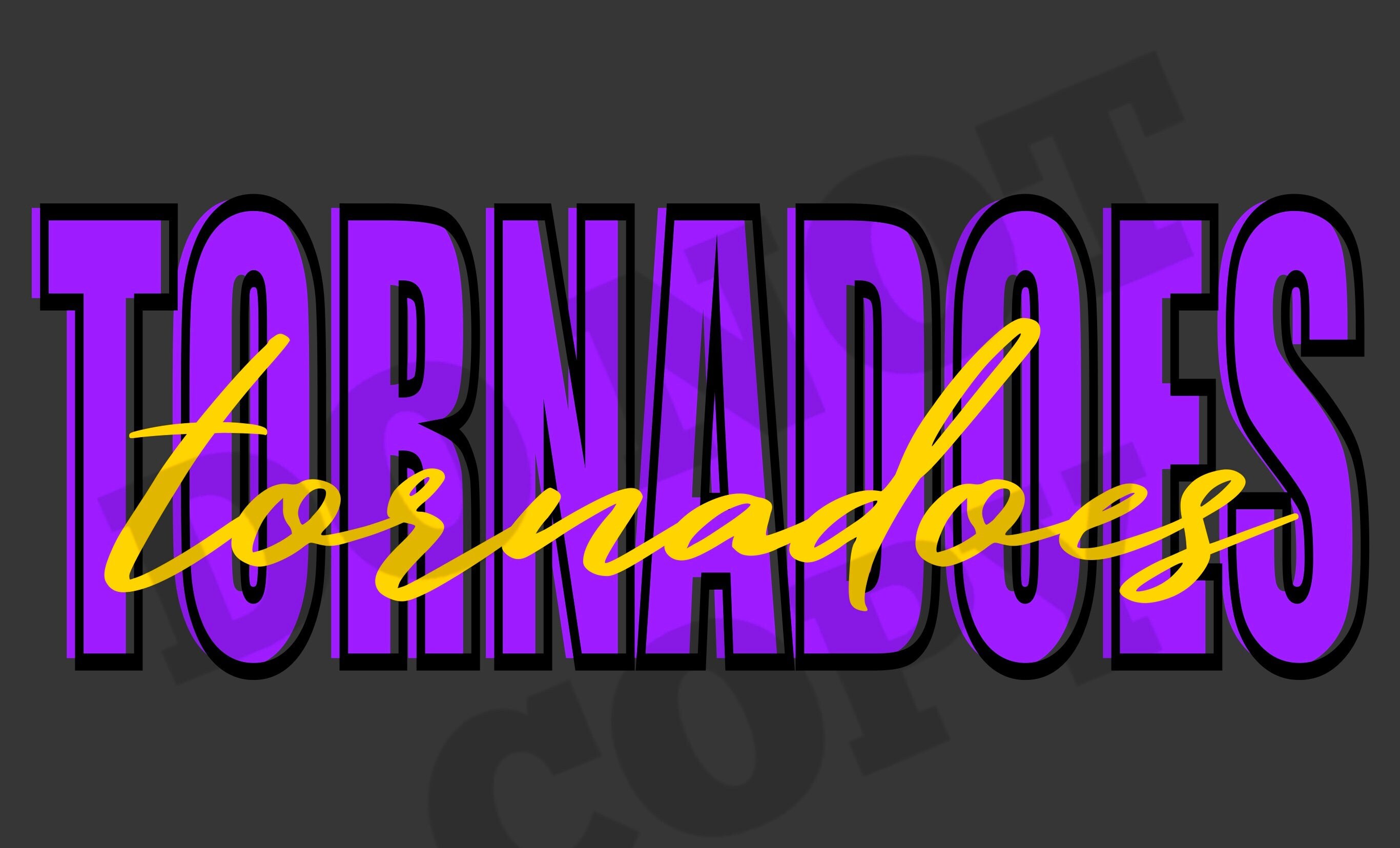 Tornadoes Purple & Gold PNG - Etsy