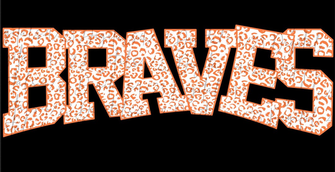 Braves Orange Leopard Mascot PNG - Etsy