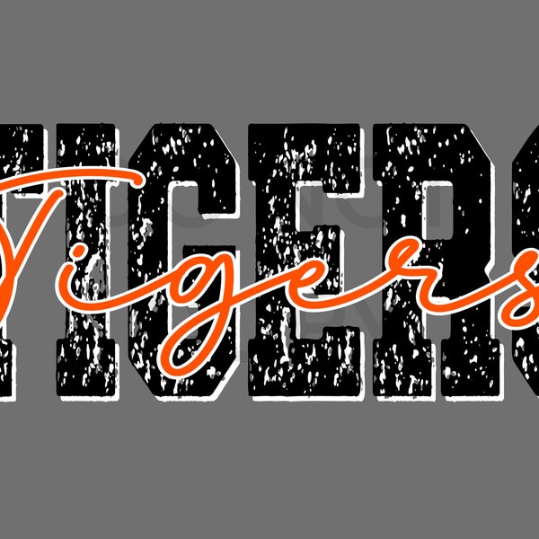 Orange and Black Tigers Svg - Etsy