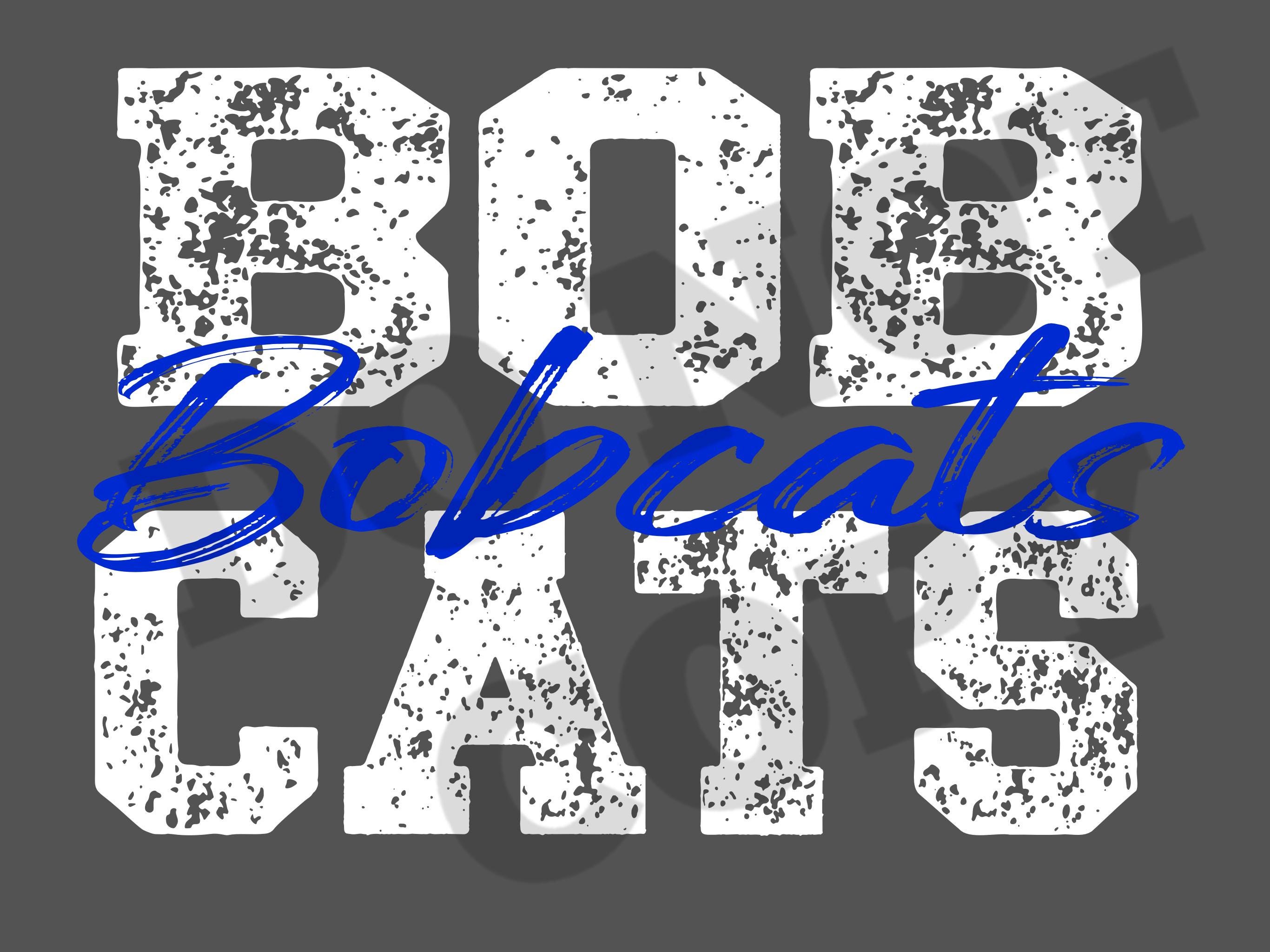 Bobcats Distressed Mascot PNG - Etsy