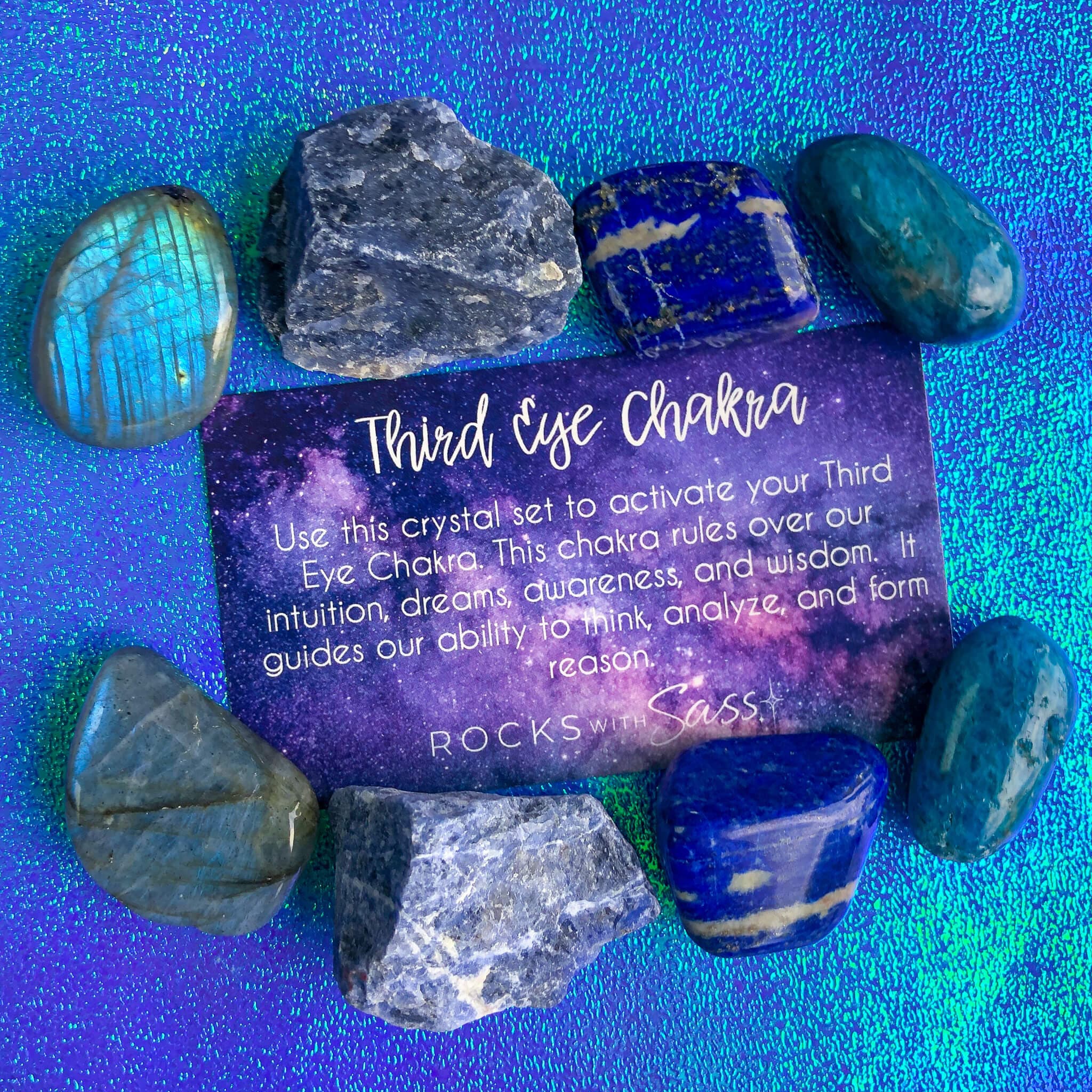 Third Eye Chakra Crystal Set | Etsy