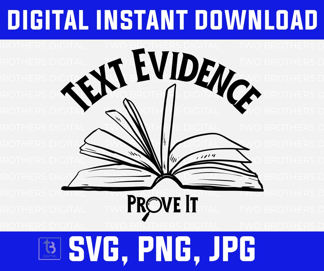 Prove It SVG Cut File Text Evidence Teacher Gift English Teacher ...