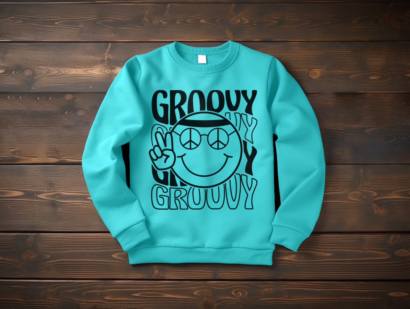 Groovy Smiley Face SVG Hippie Smiley Face SVG Good Vibes Only Retro ...