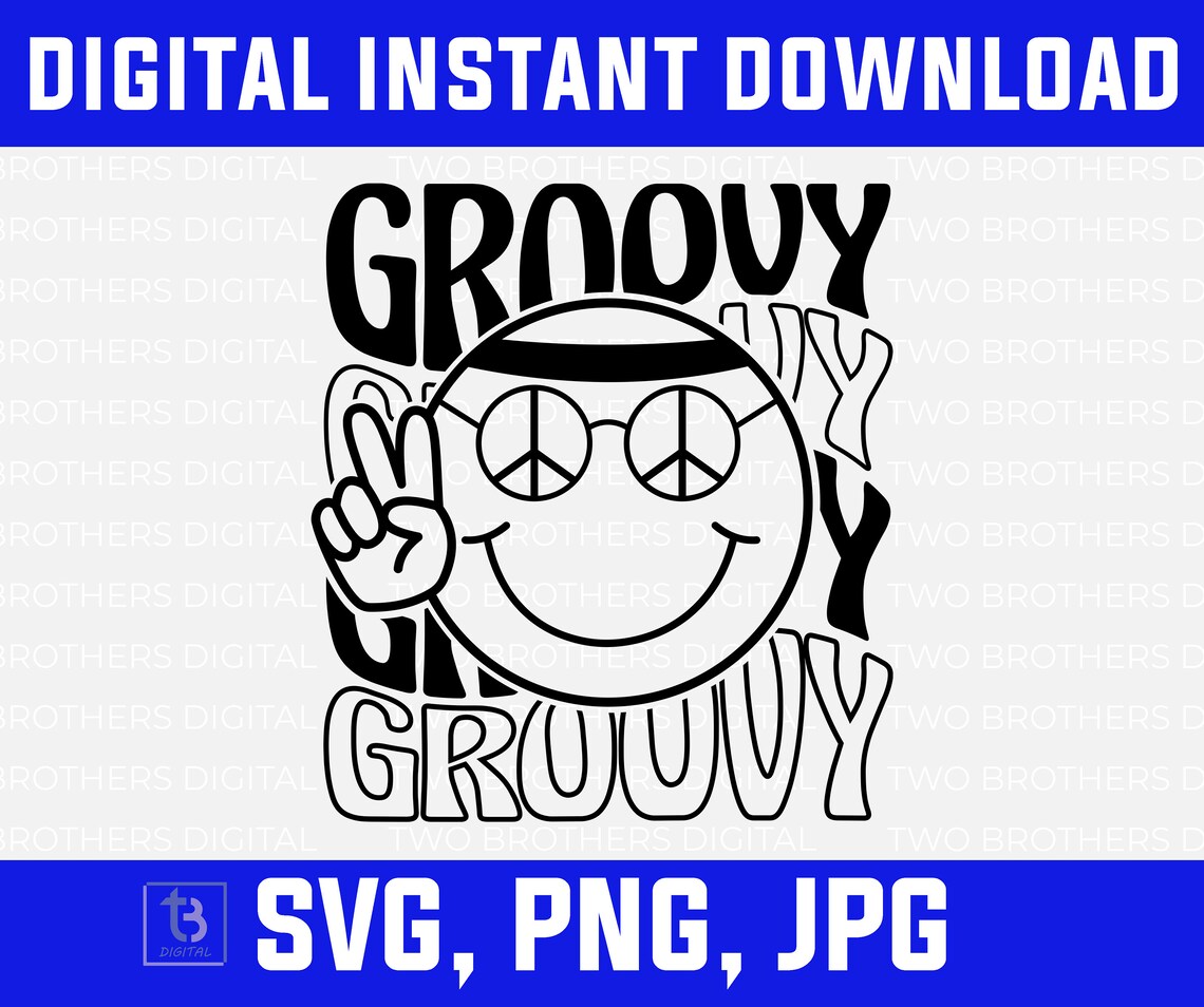Groovy Smiley Face SVG | Hippie Smiley Face SVG | Good Vibes Only ...