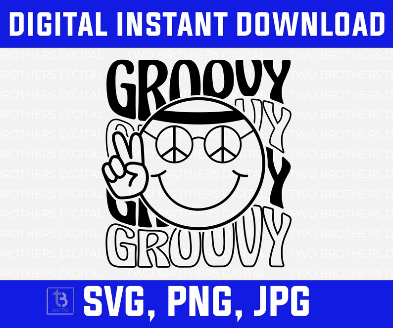 Groovy Smiley Face SVG Hippie Smiley Face SVG Good Vibes Only Retro ...