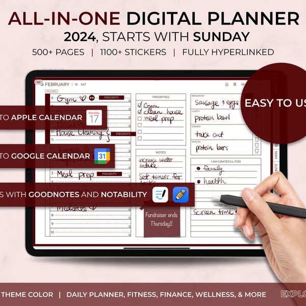 Planner Calendar - Etsy