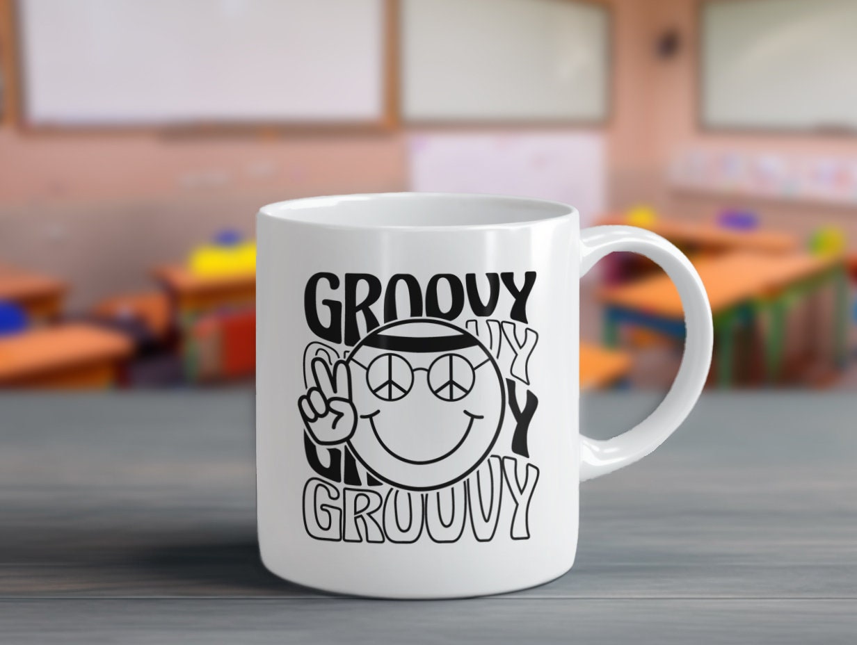 Groovy Smiley Face SVG | Hippie Smiley Face SVG | Good Vibes Only ...
