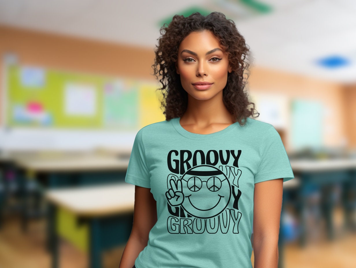 Groovy Smiley Face SVG Hippie Smiley Face SVG Good Vibes Only Retro ...