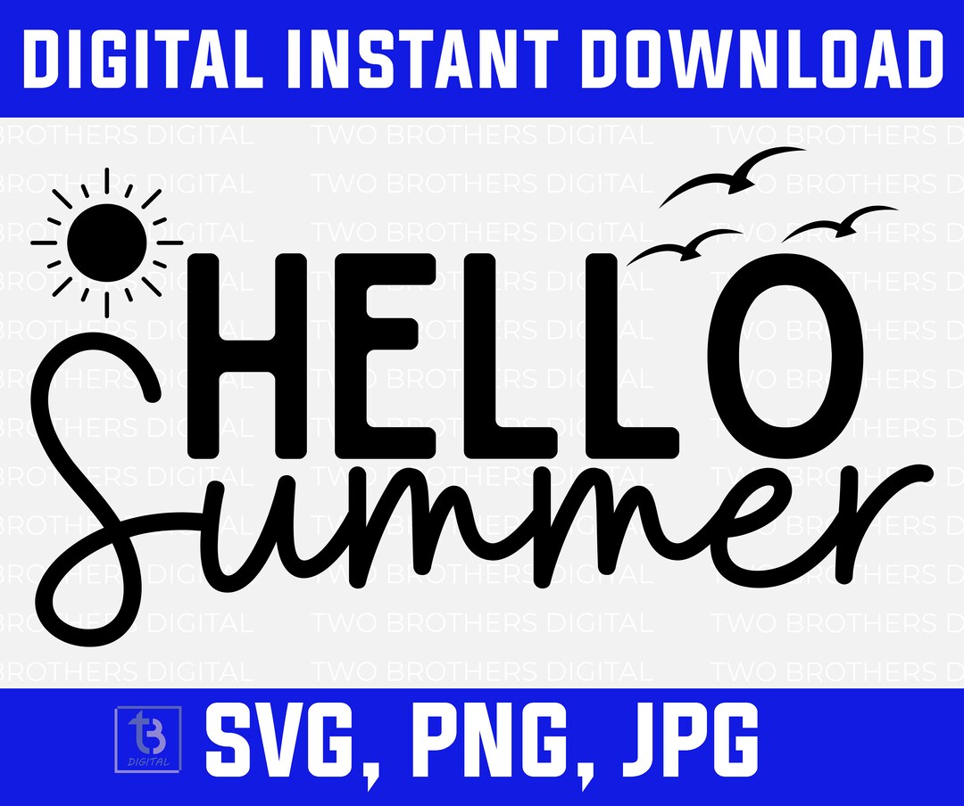 Hello Summer SVG | Welcome Summer SVG | Summer Sign SV | Summer Style ...