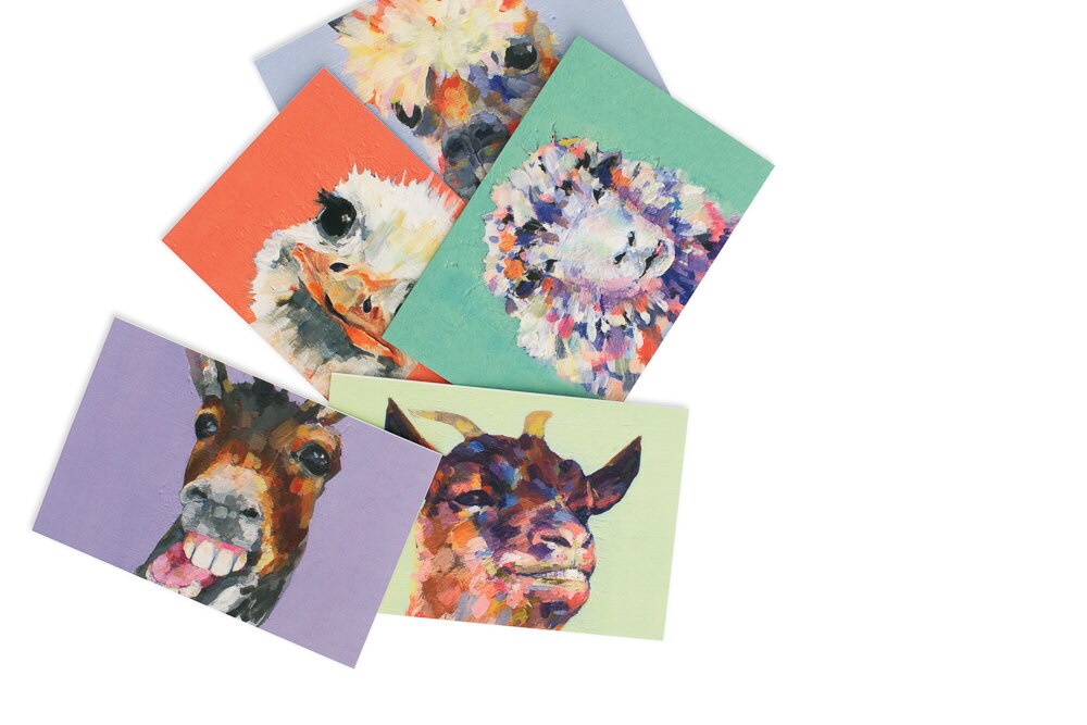 Smiling Goat Card Greeting Cards Cards Graduation Card - Etsy
