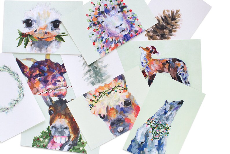 Hanukkah Christmas Reindeer Card, Hybrid Holiday, Season's Greetings ...