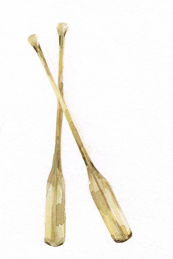 Canoe Paddle Card, Wedding Cards, Engagement Card, Anniversary Card ...
