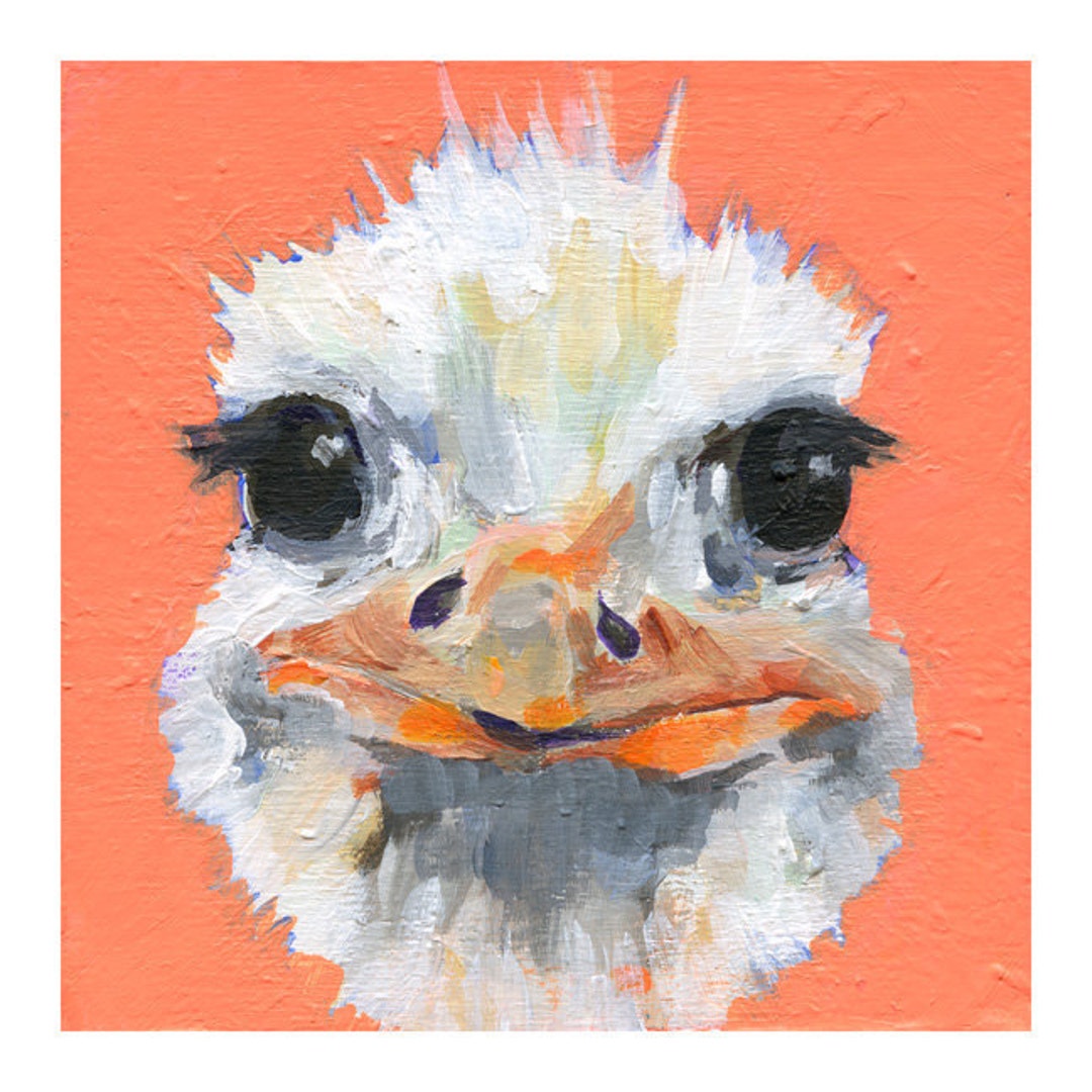 Ostrich Print, Ostrich Wall Art, Art Prints, Wall Art Prints, Farm ...