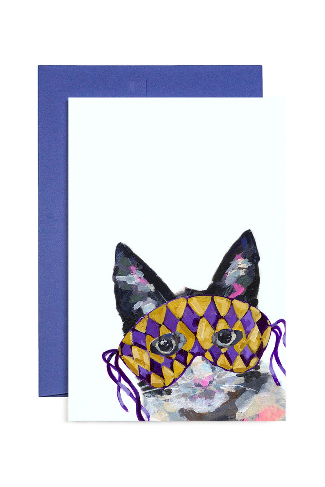 Imposter Kitty, Party Cat, Cat Birthday Card, Birthday Card, Carnival ...