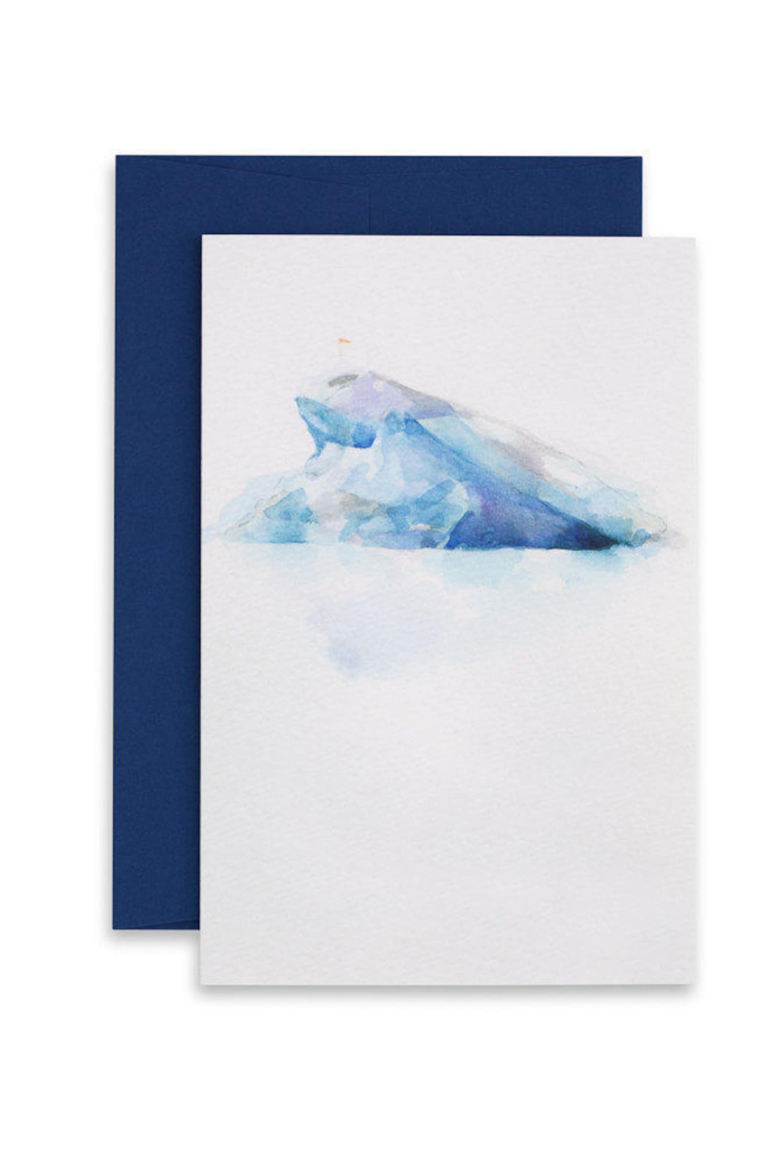 Iceberg Print, Lonely Iceberg, Watercolour Print, Wall Art, Solitude ...