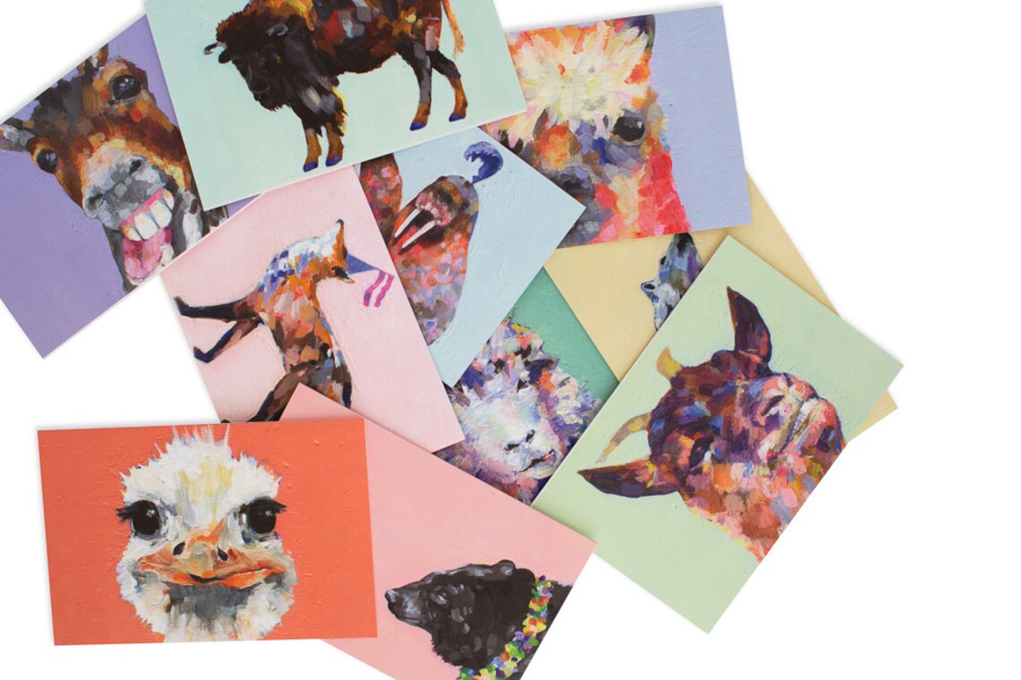 Smiling Goat Card Greeting Cards Cards Graduation Card - Etsy