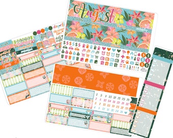 August Back to School Monthly View Kit for Use in the Penny - Etsy