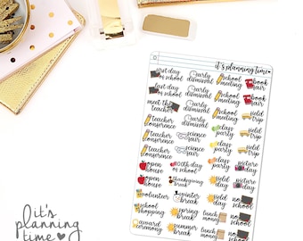 School Event Functional Planner Stickers Back to School Events - Etsy