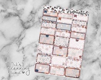 Sweater Weather Full Box Checklist Planner Stickers | Etsy