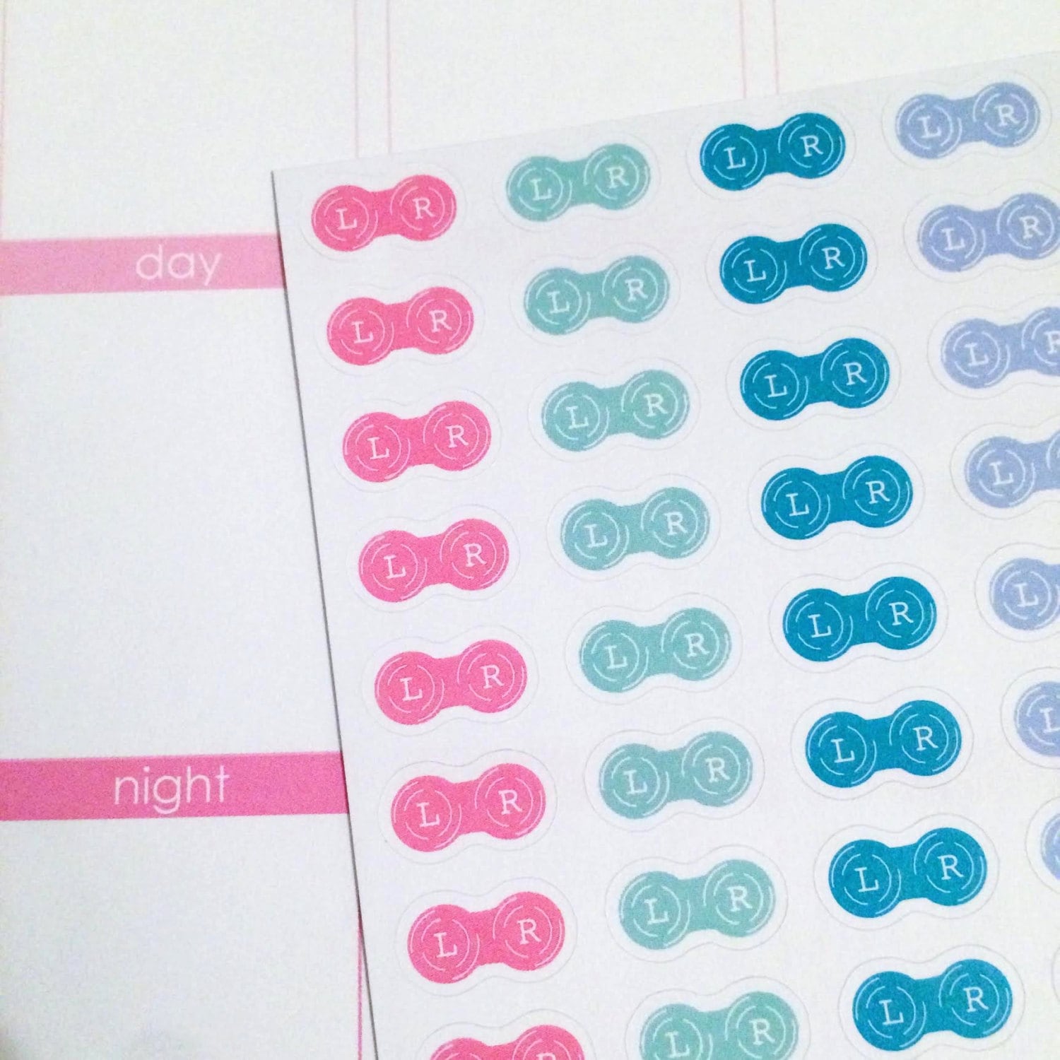 Contact Lens Case Stickers 40 count | Etsy