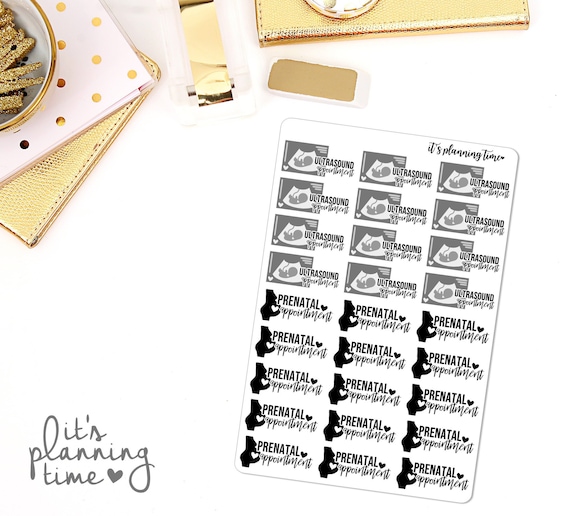 Pregnancy Ultrasound and Prenatal Appointment Planner Stickers | Etsy