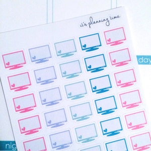 Computer Desktop Planner Stickers- 40 Count - Etsy