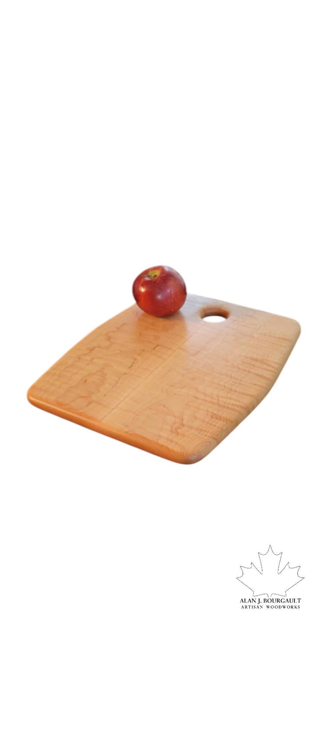 Heavy Figured Curly Maple Cutting Board, 10"x12" Wood Cutting Board ...