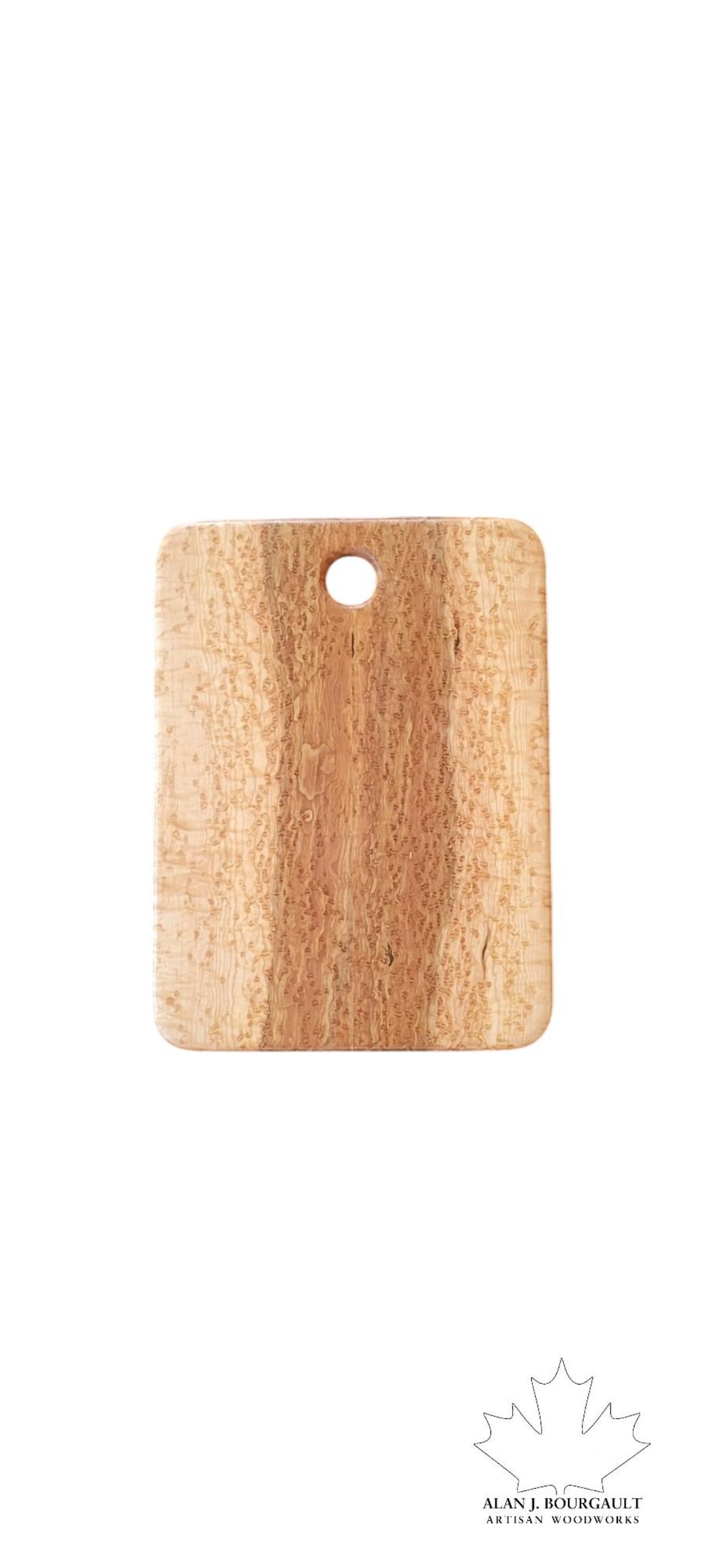 Heavily Figured Bird's Eye Maple Cutting Board, 12" X 16", Wood ...