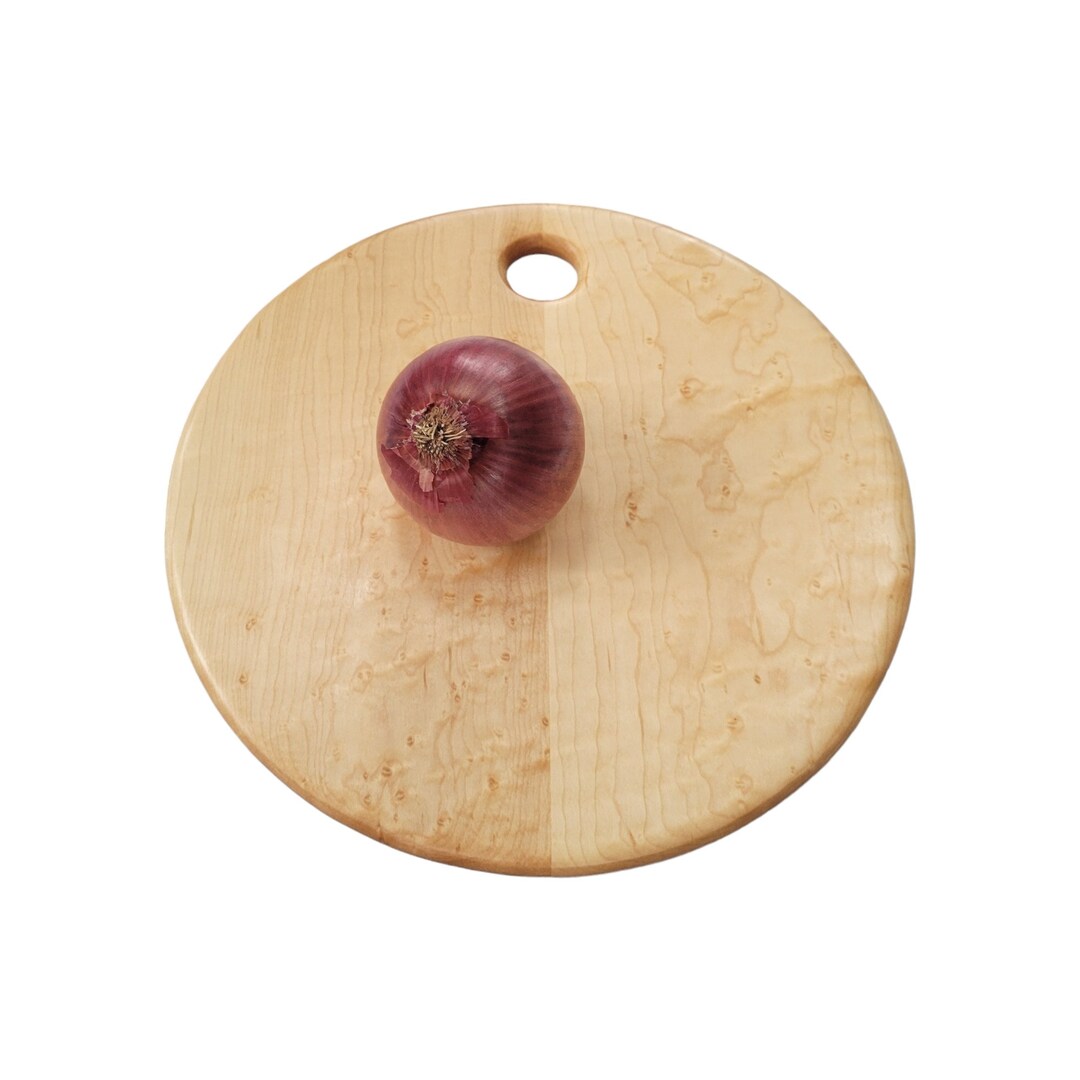 16" Round Wood Cutting Board, Round Cutting Board, Wood Charcuterie ...