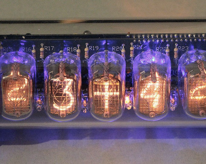 5-tube Nixie Clock V3 DIY Kit, With Perspex and Oak Case - Etsy