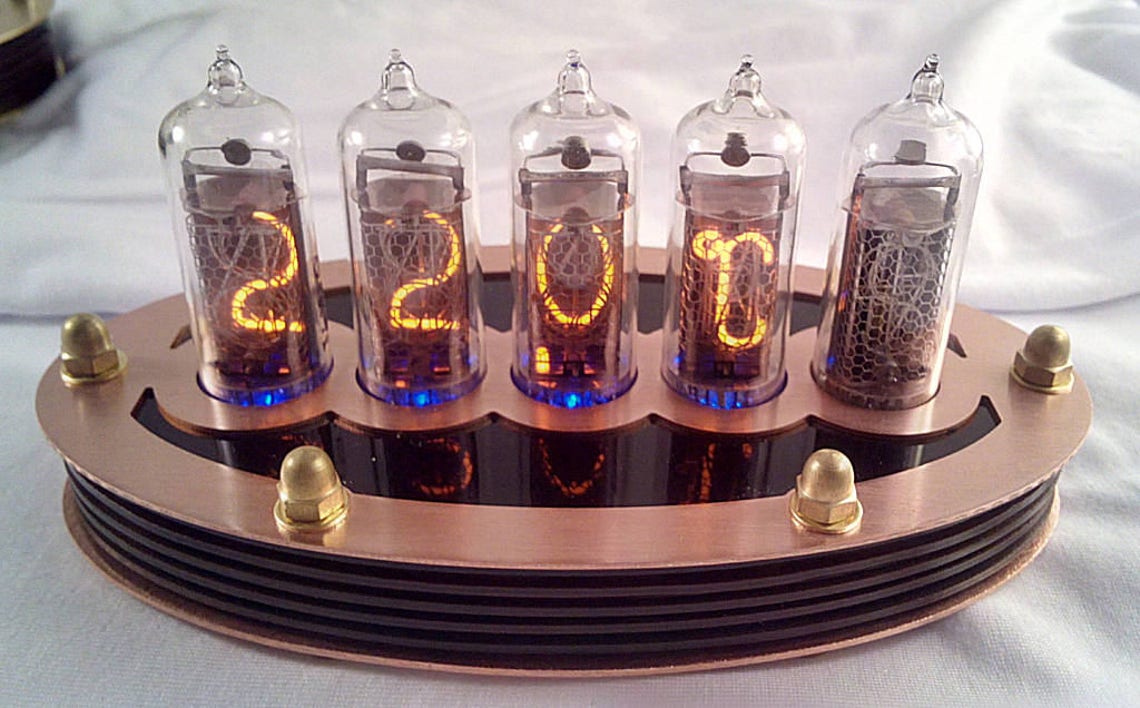 5-tube Nixie Thermometer V2 DIY Kit, With Copper Top - Etsy UK